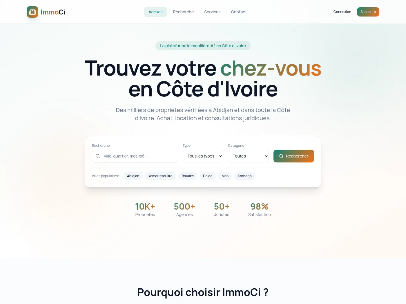 ImmoCi Real Estate Platform