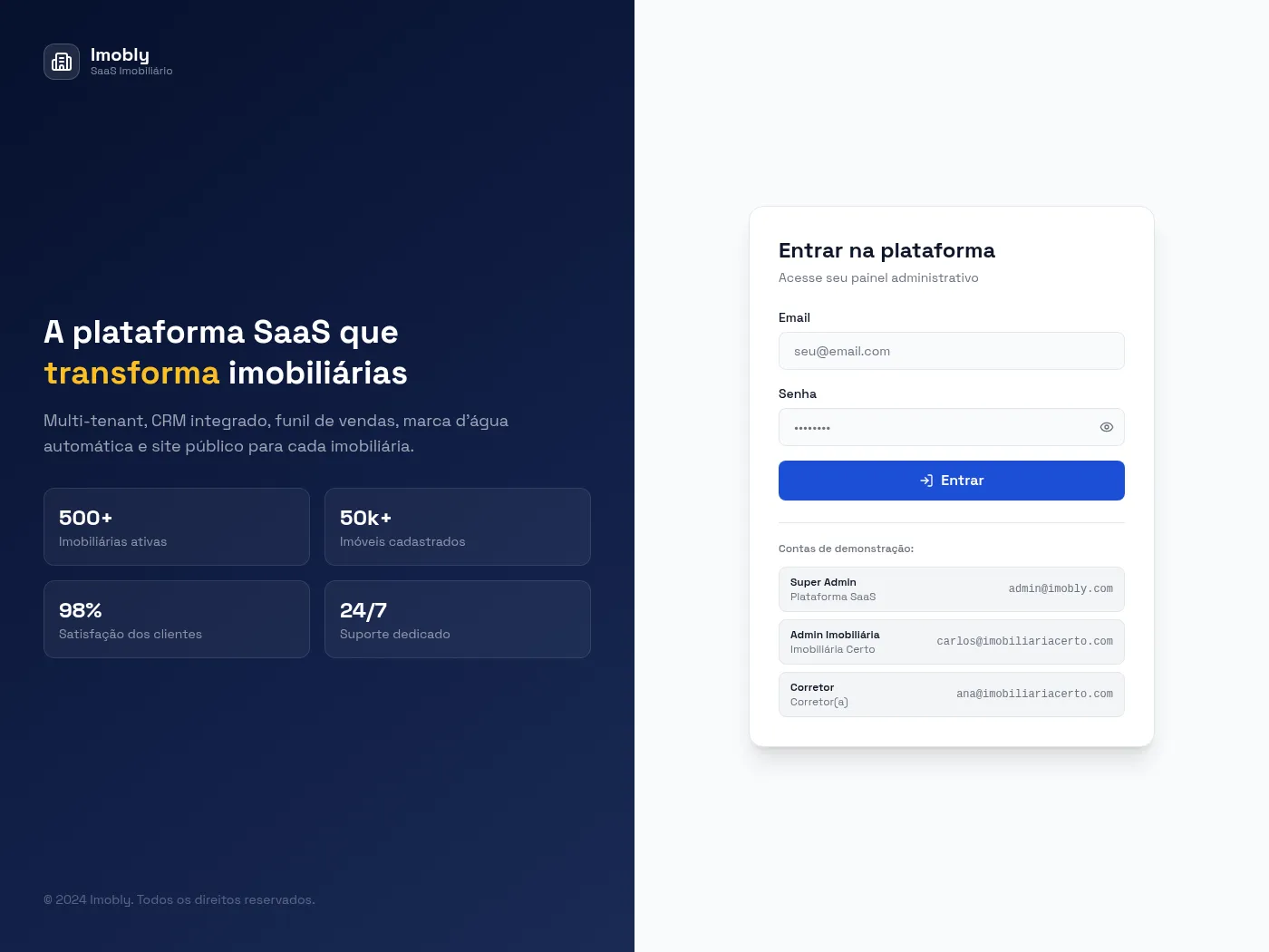 Imobly SaaS Platform