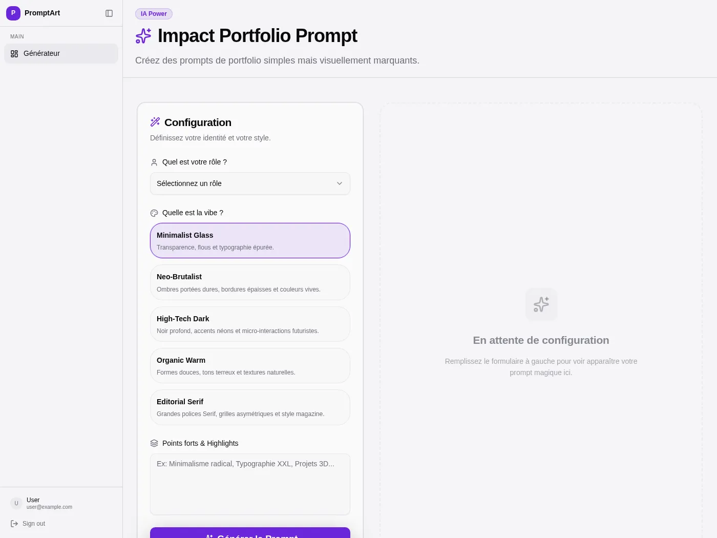 Impact Portfolio Prompt