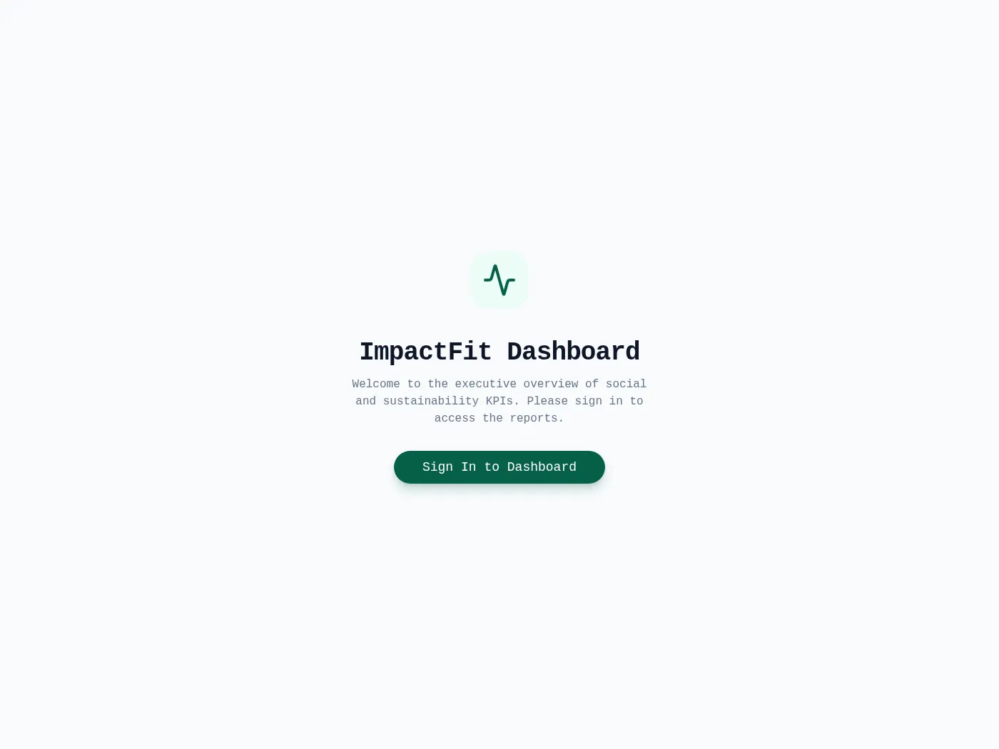 ImpactFit Dashboard