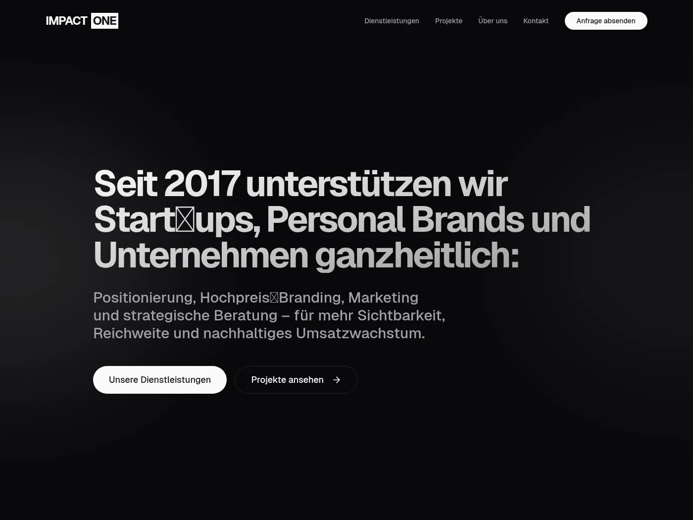 ImpactOne Landing Page