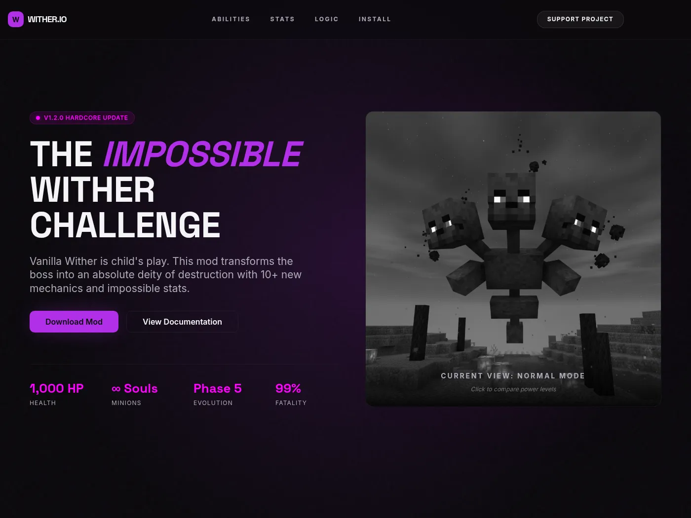 Impossible Wither Mod