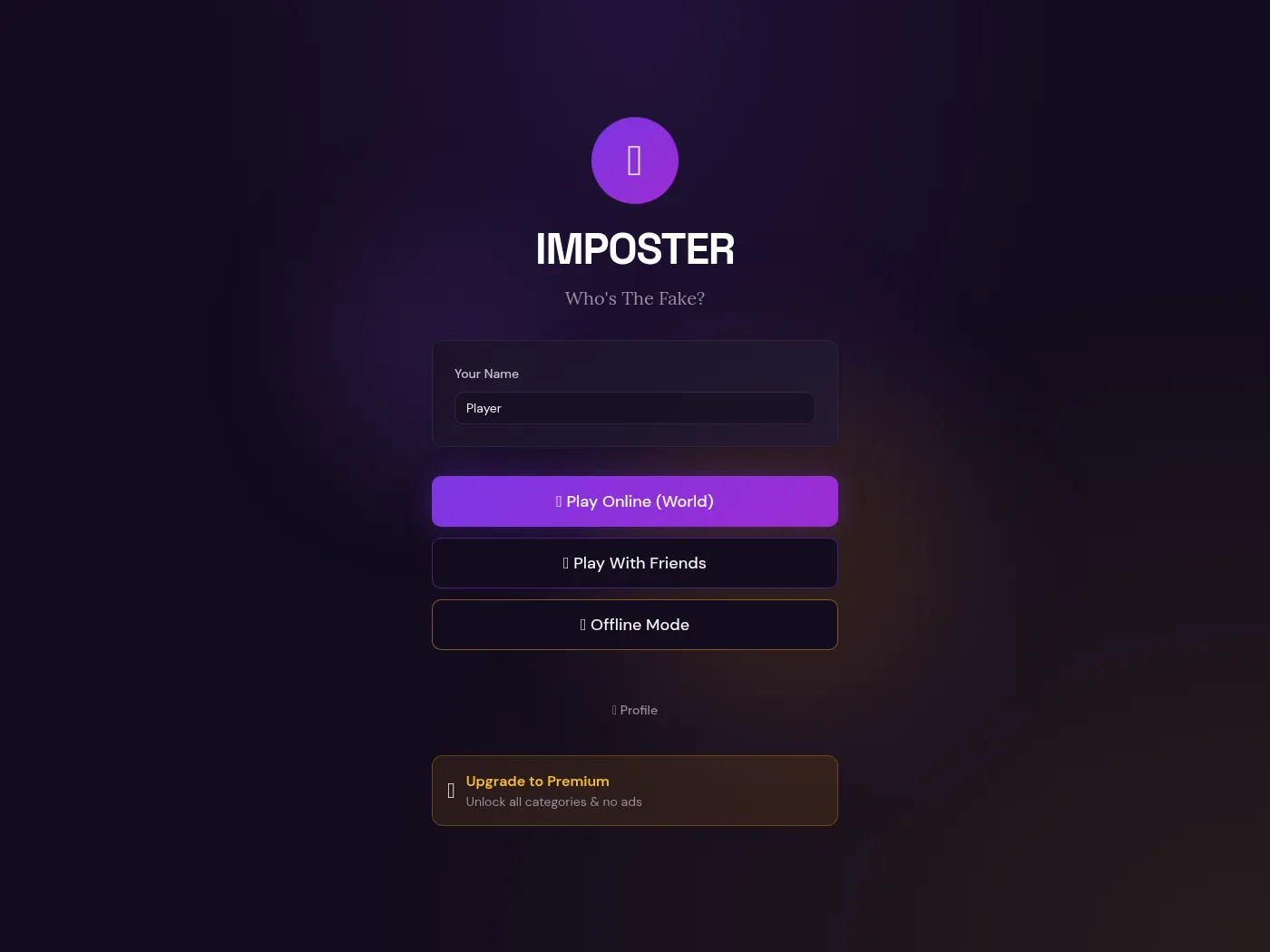 Imposter Game MVP