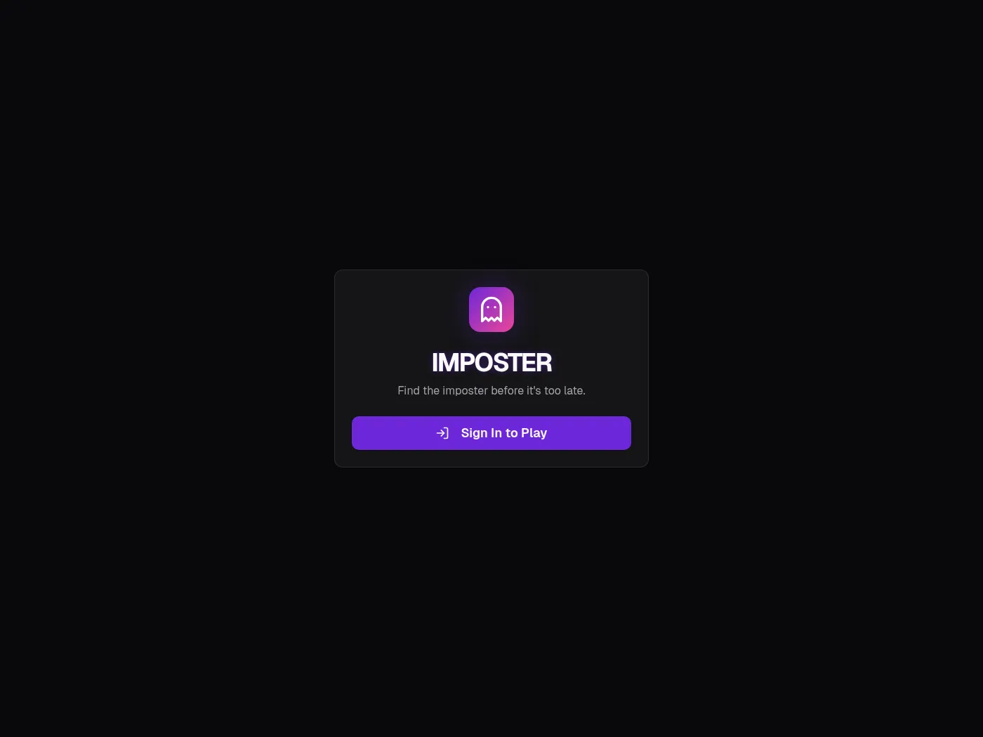 IMPOSTER Word Game