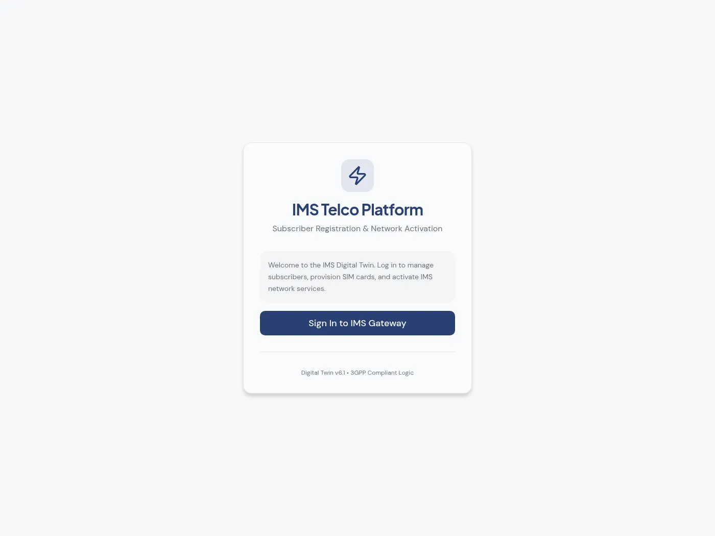 Telco IMS Registration