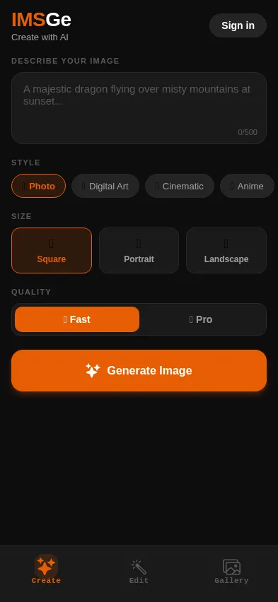 IMSGe Creator