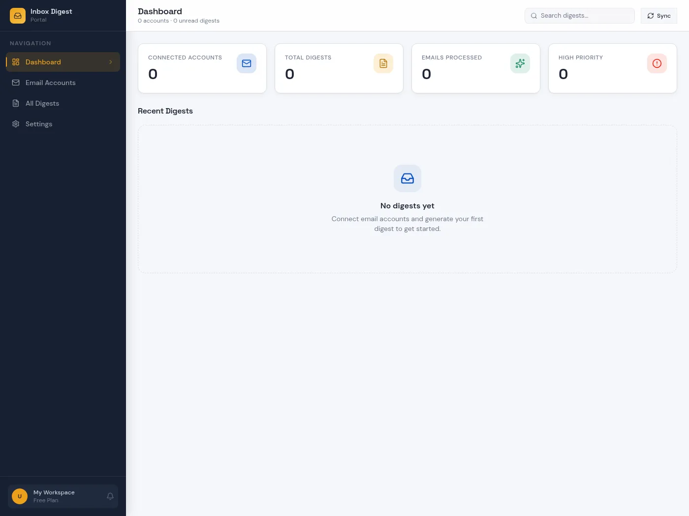Inbox Digest Portal