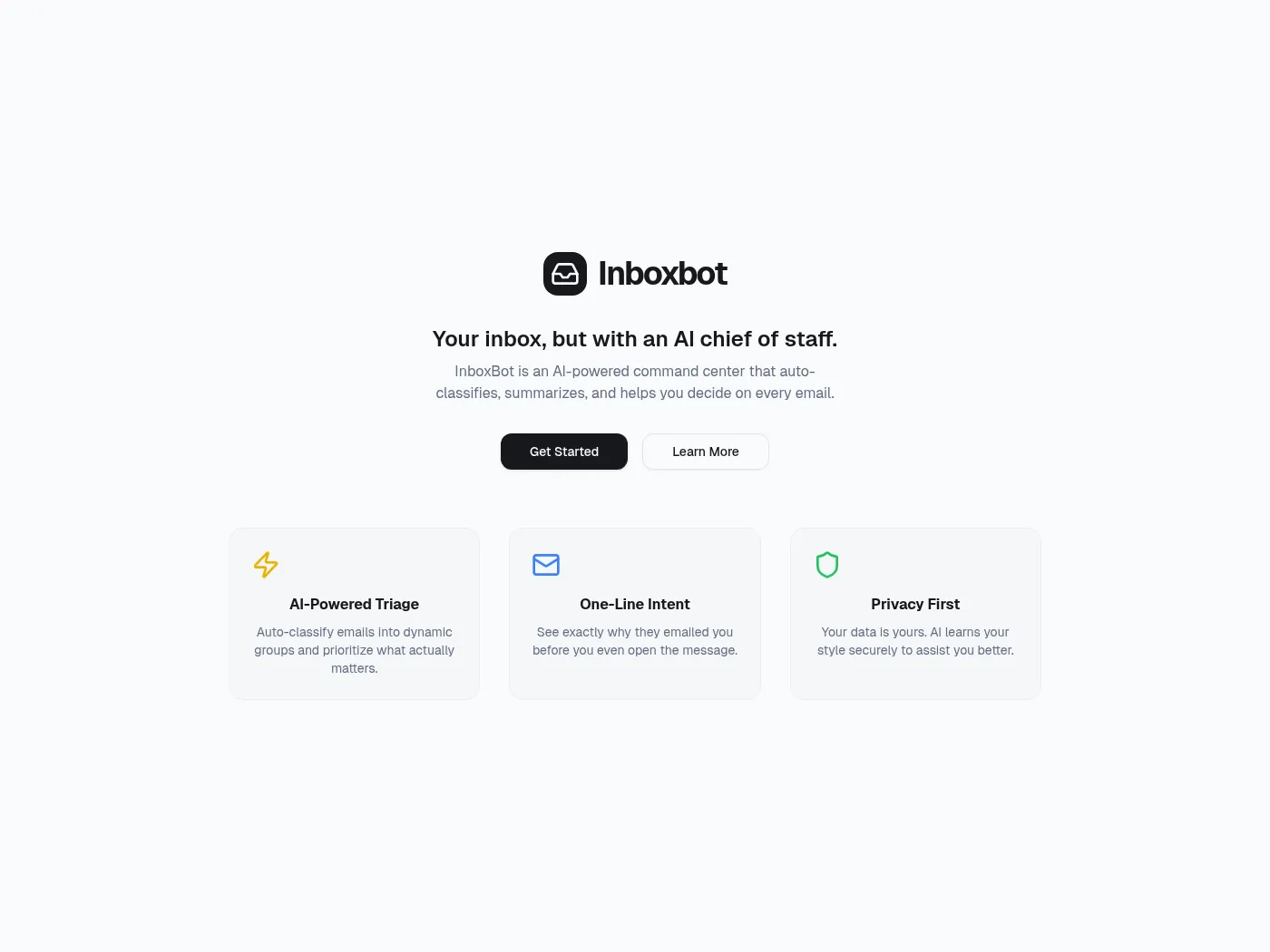 InboxBot AI Command Center