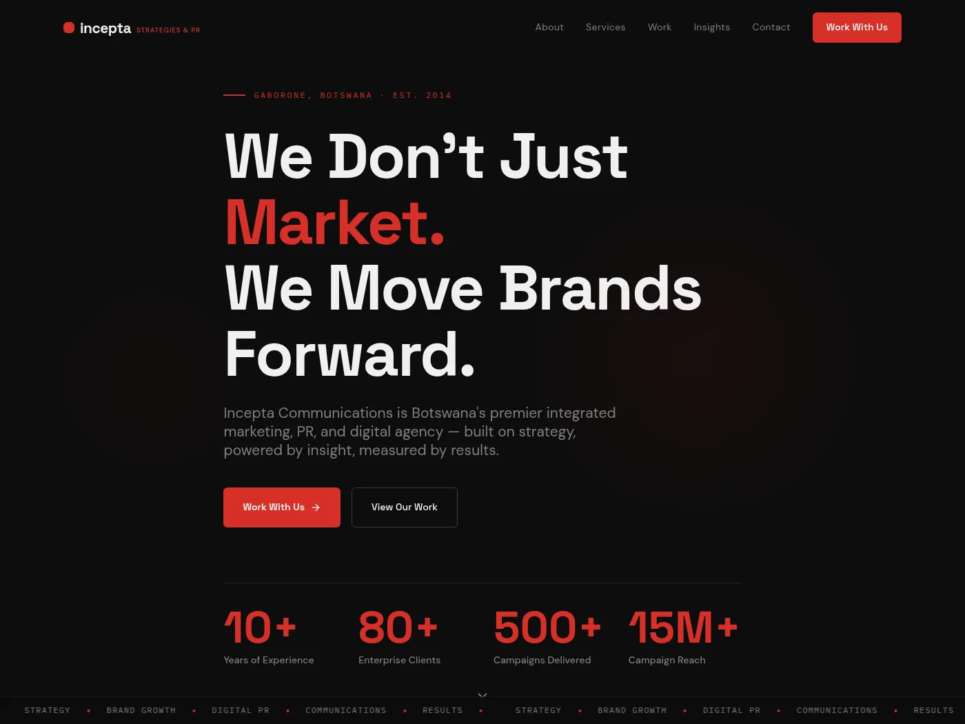 Incepta Agency Website