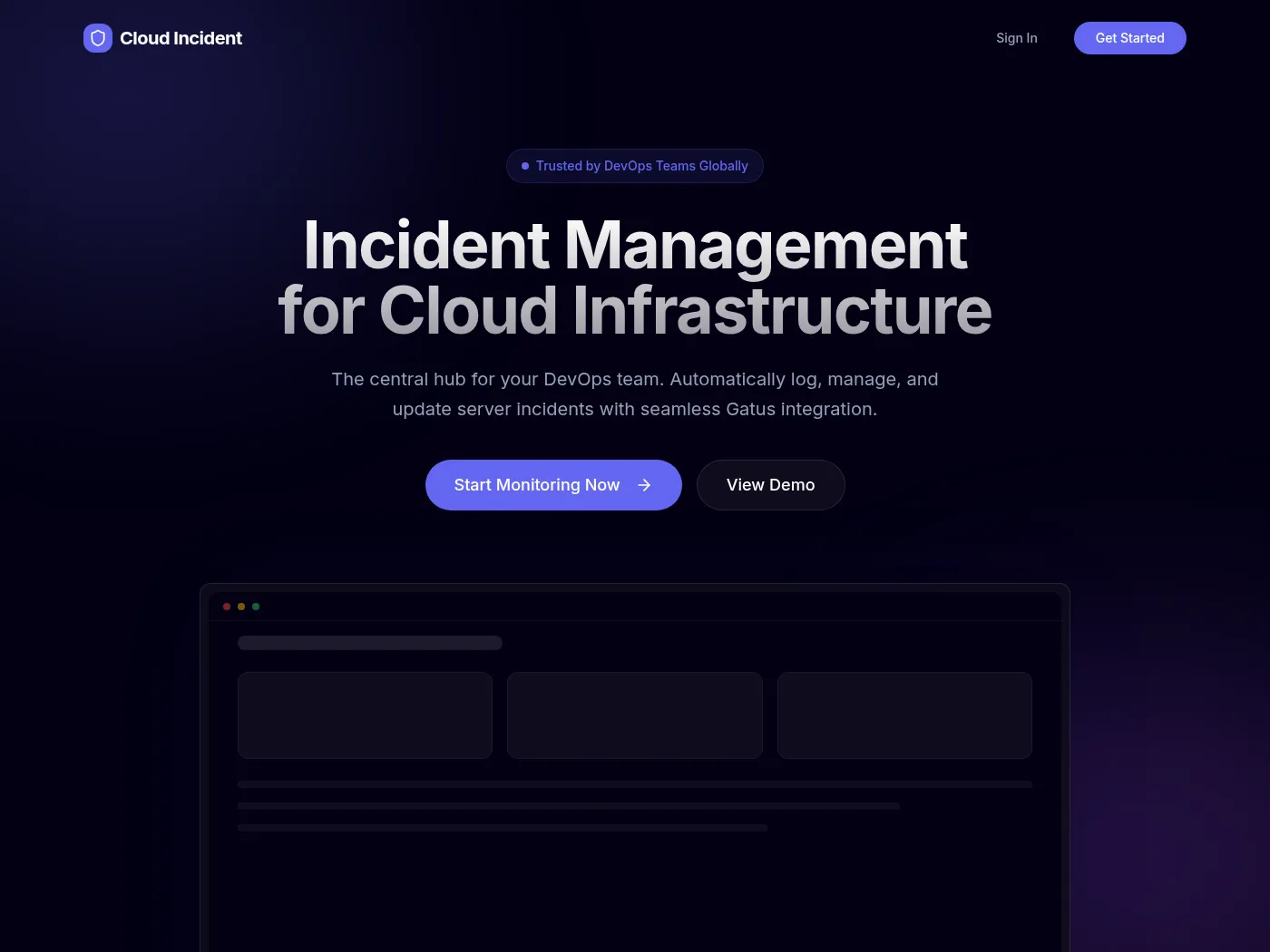 Cloud Incident Tracker