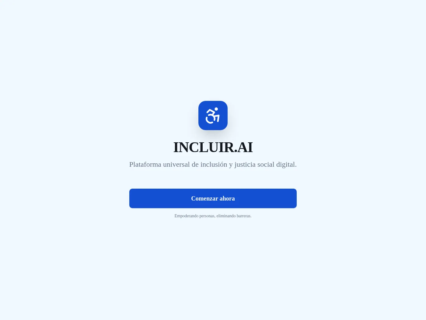 IncluirAI Inclusive Platform