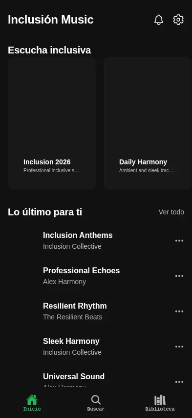 Inclusion Music App