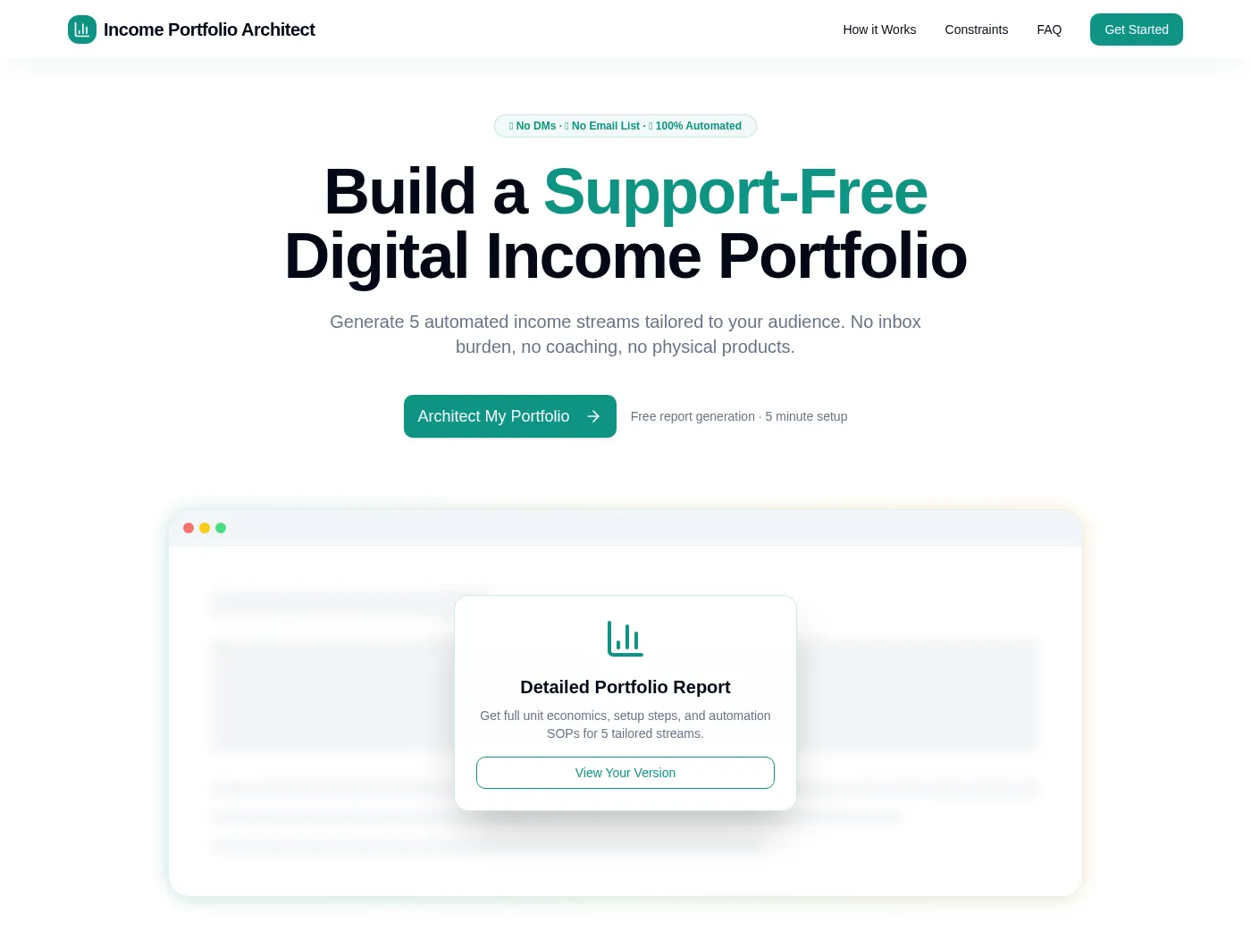 Passive-Income Portfolio Architect