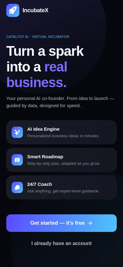 IncubateX AI Studio