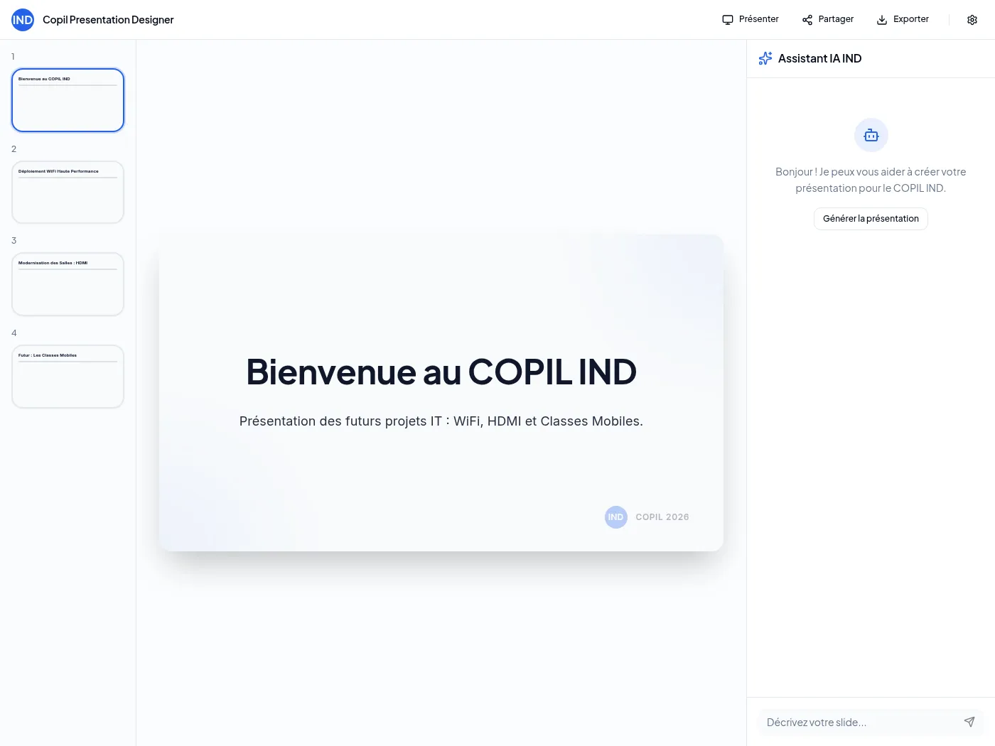 IND Copil Presentation