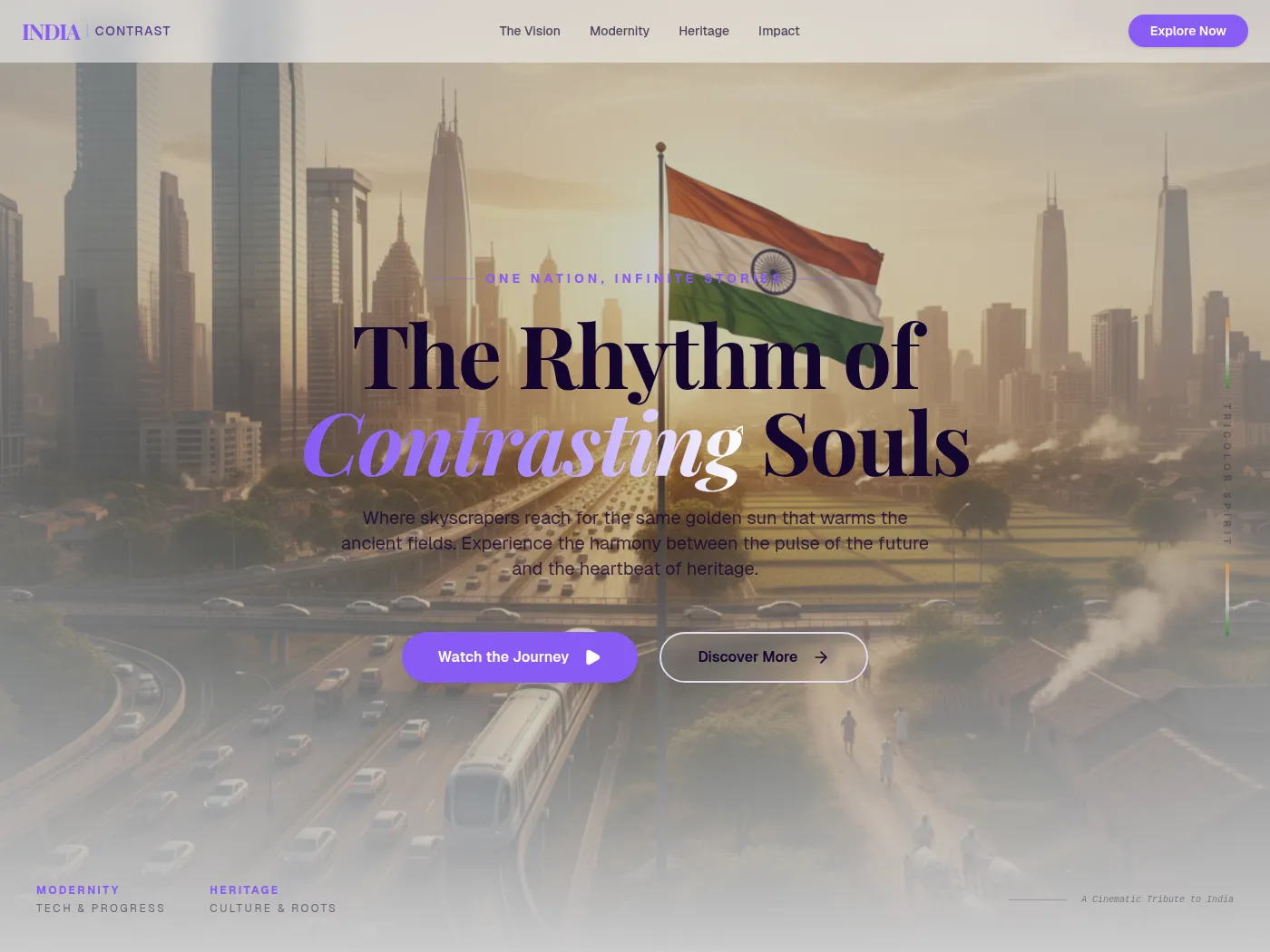 India Contrast Hero Banner