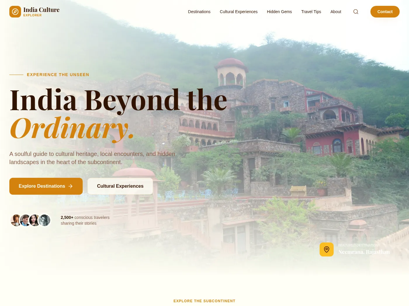 India Culture Explorer