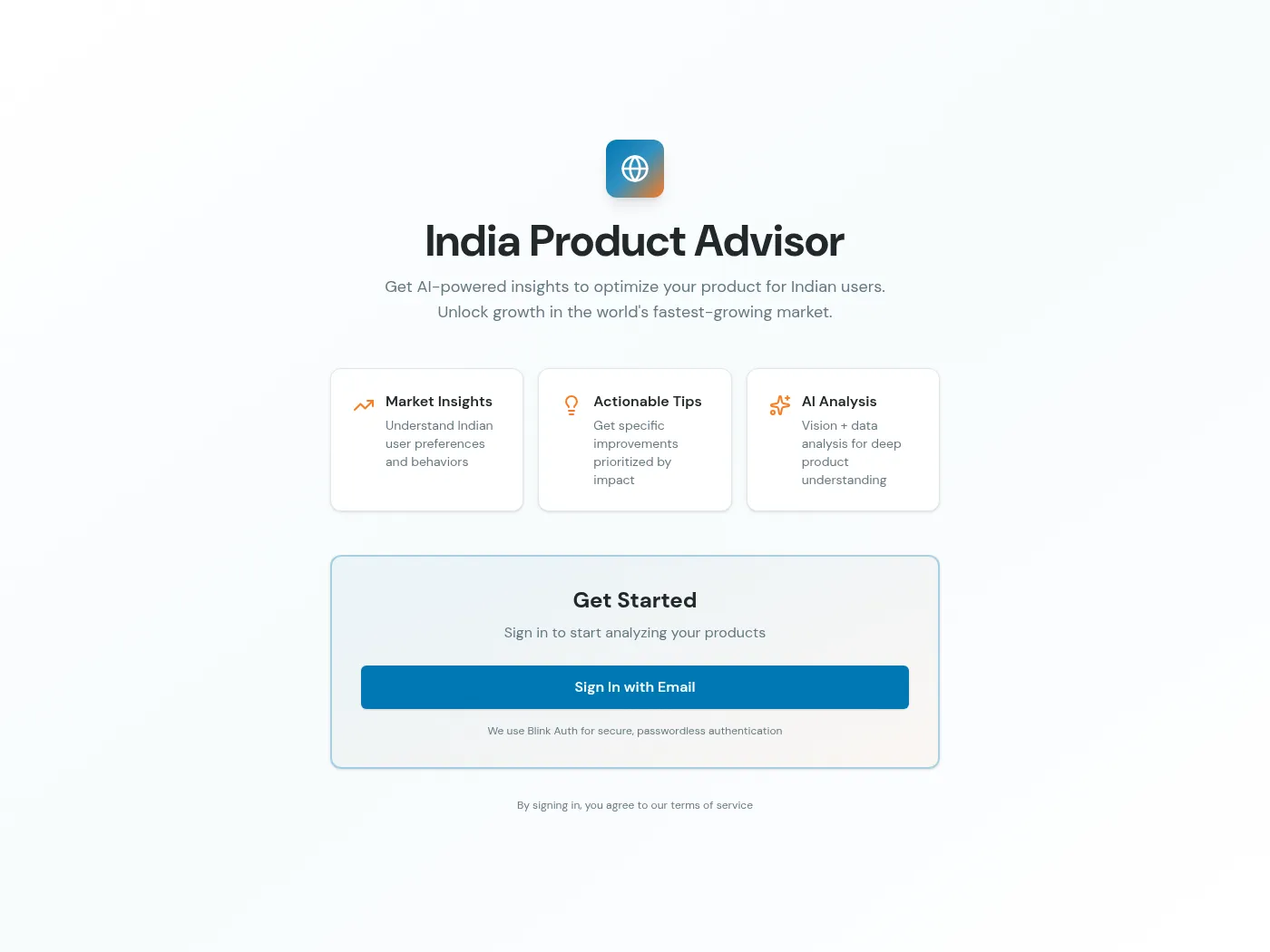 India Product Advisor