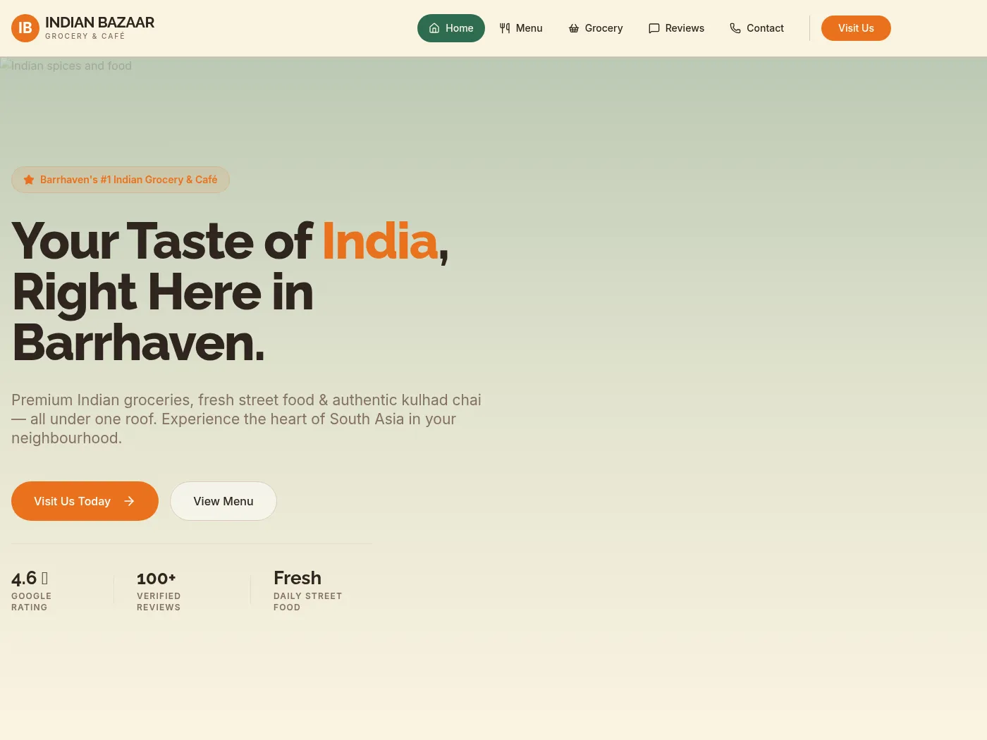 Indian Bazaar Web Experience