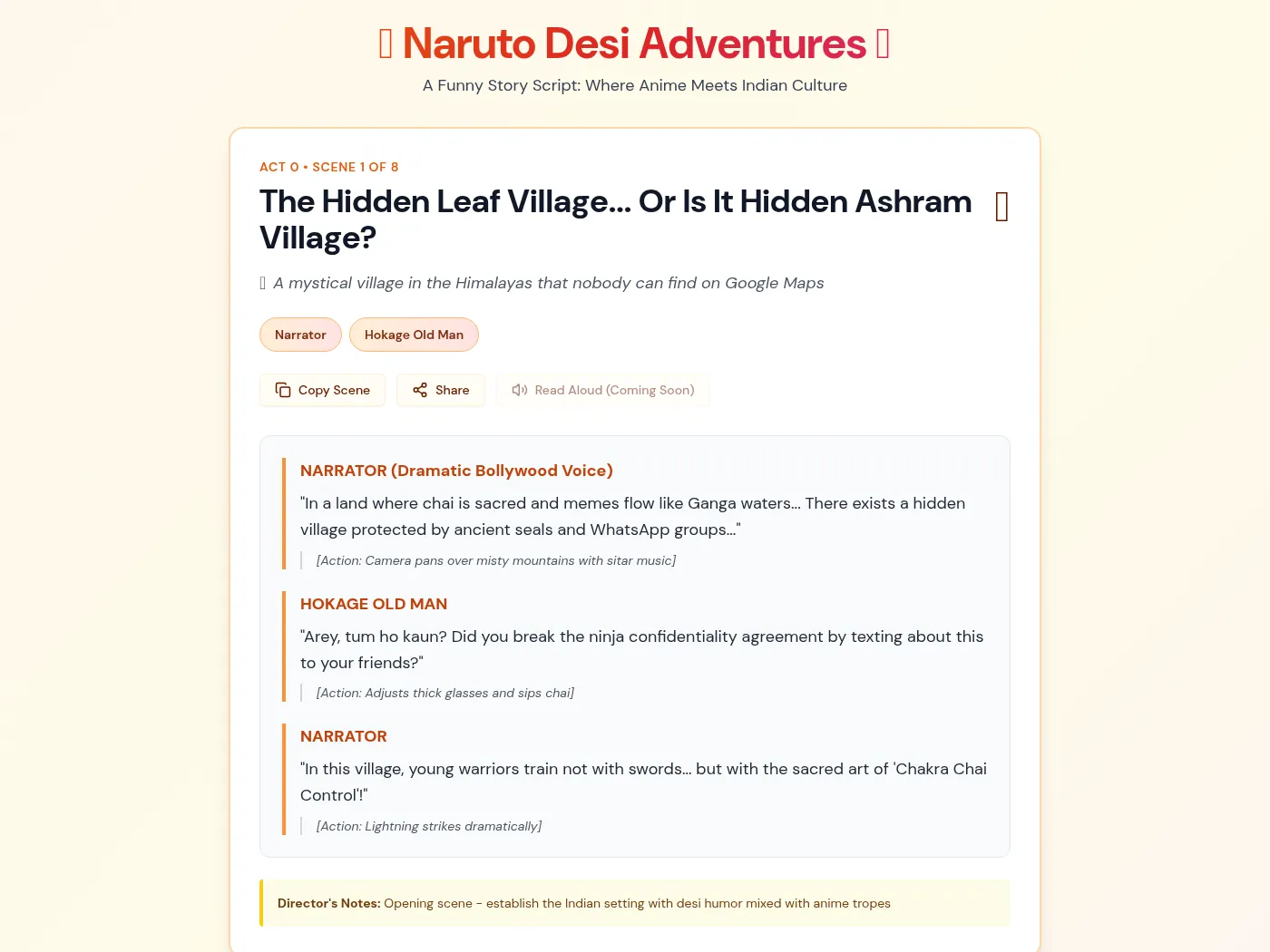 Naruto Desi Adventures