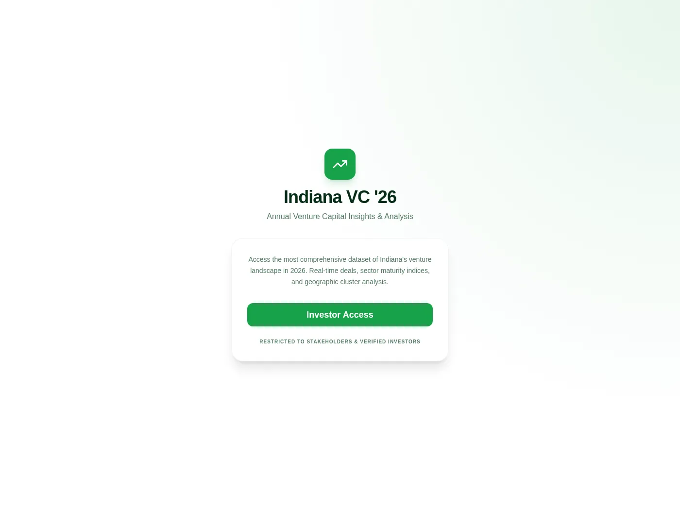 Indiana VC Report 2026