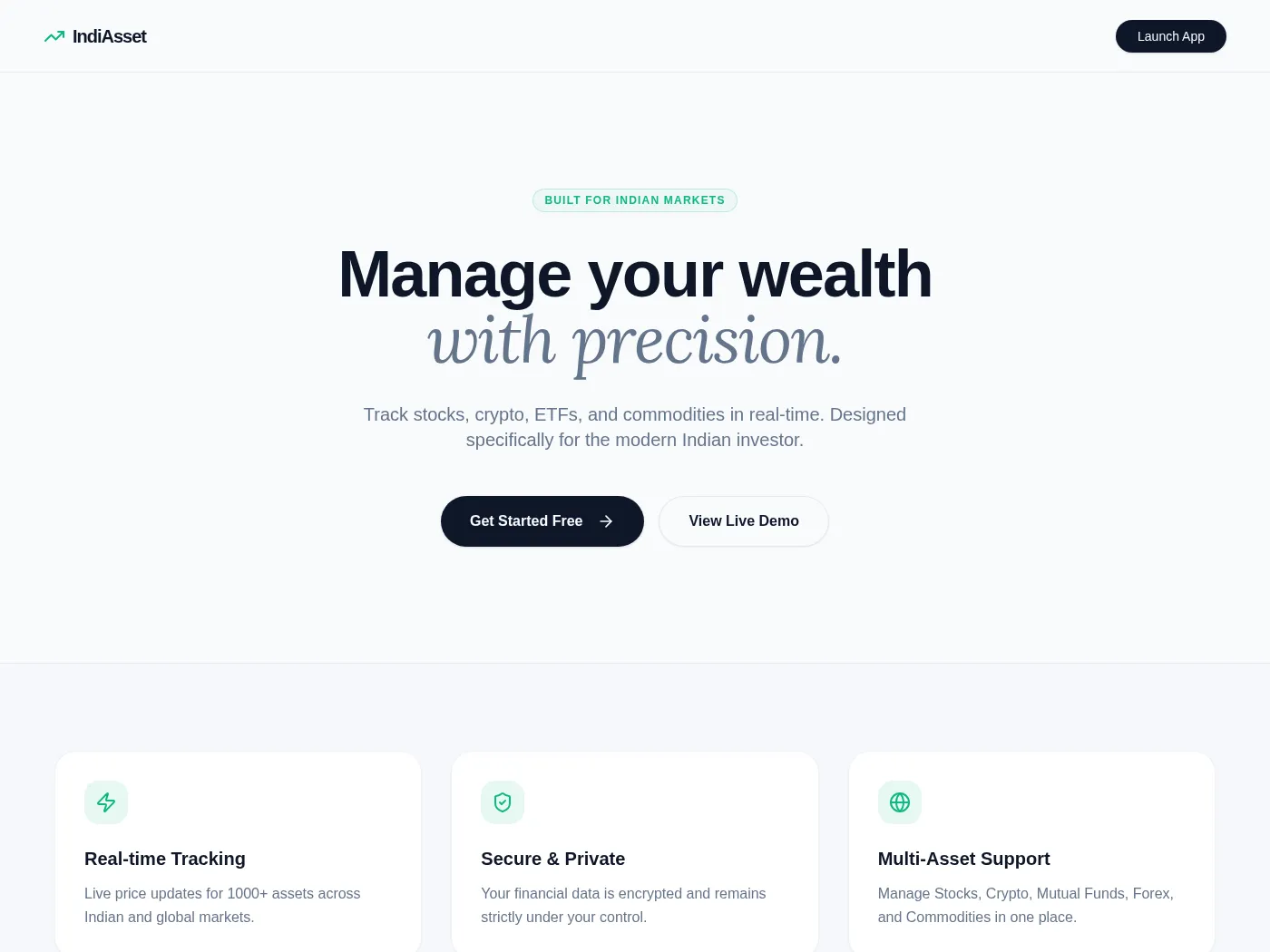 IndiAsset Tracker