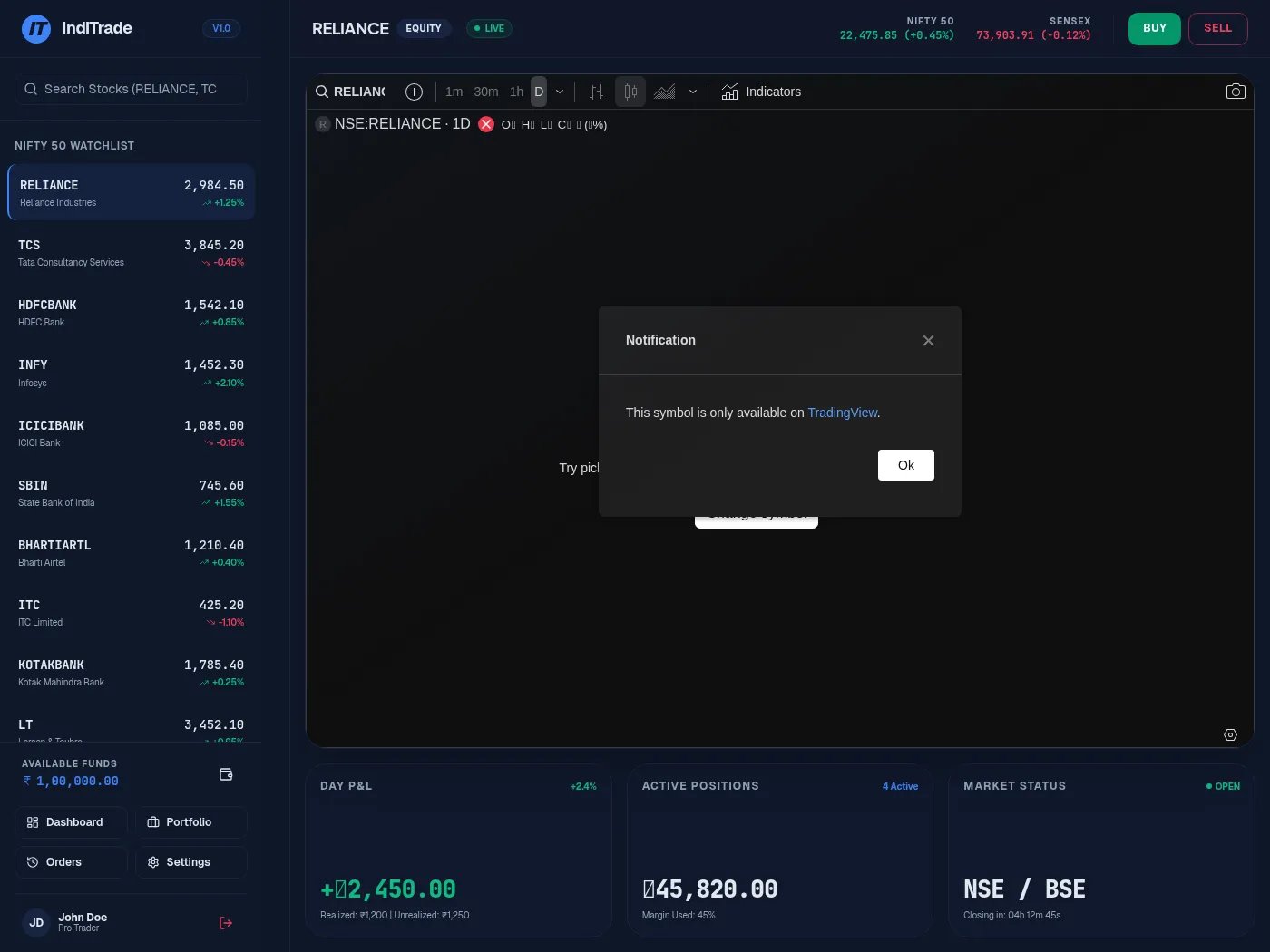 IndiTrade Platform