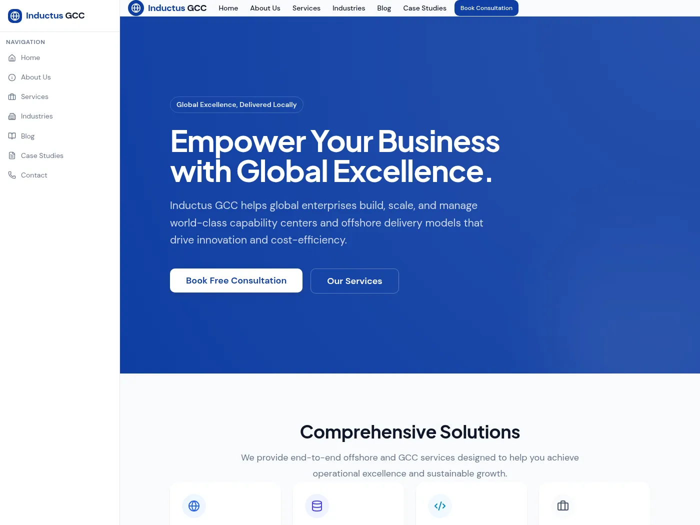 Inductus GCC Corporate Site