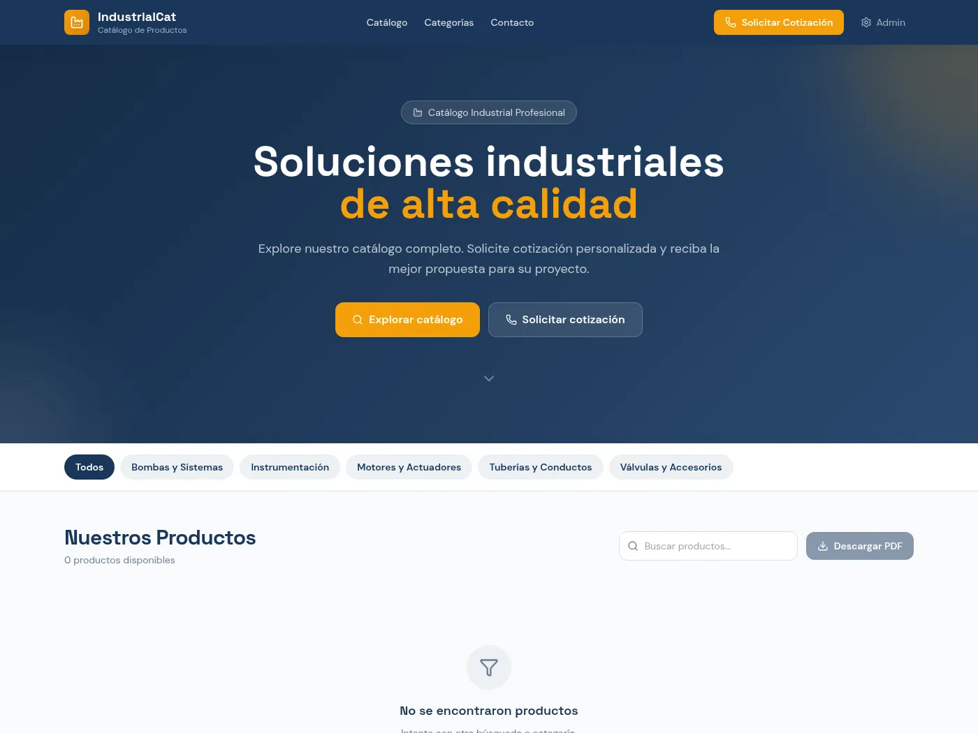 Catálogo Industrial Web
