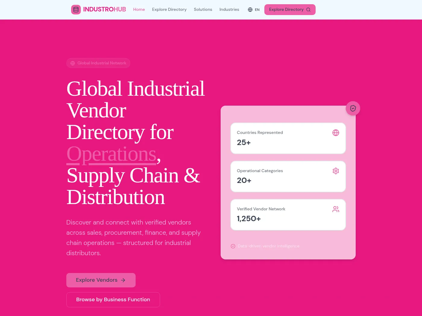 IndustroHub Directory Platform