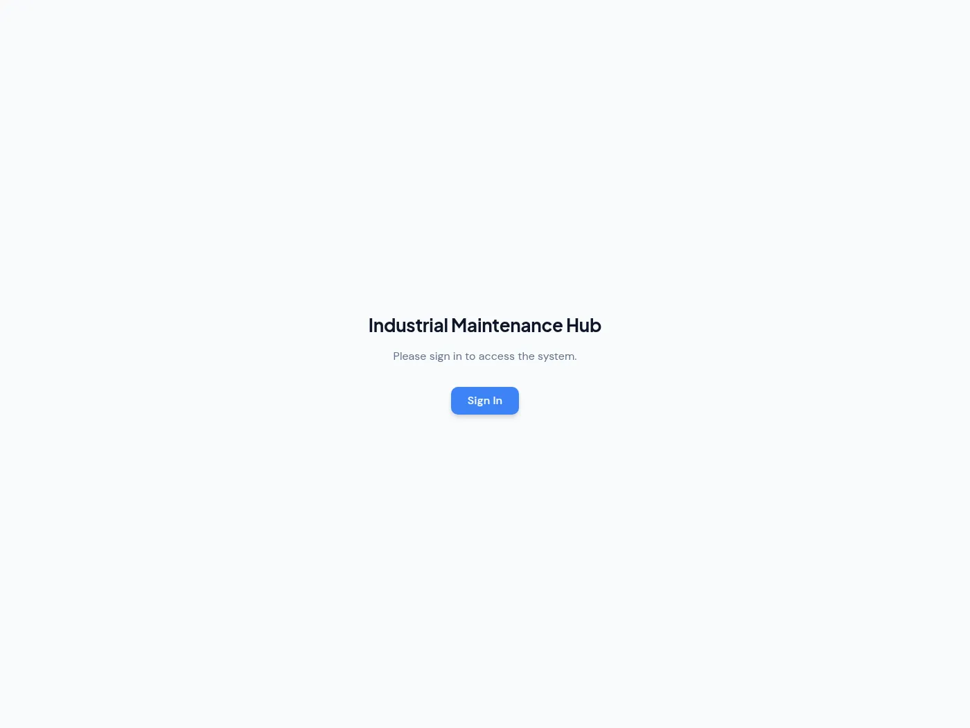 Industrial Maintenance Hub