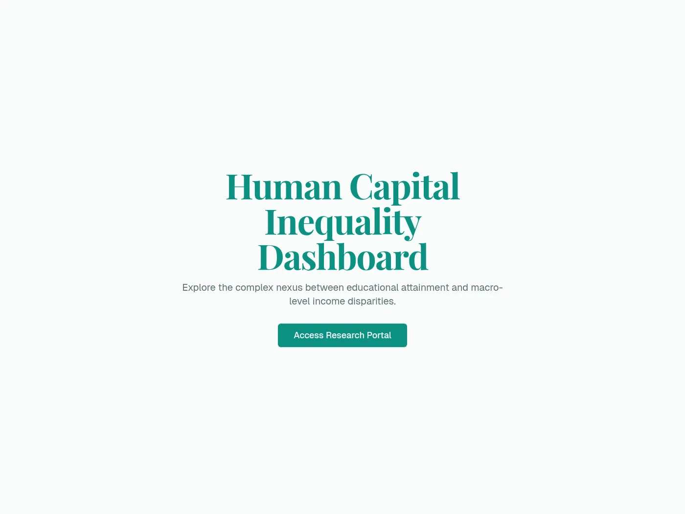 Human Capital Inequality Dashboard