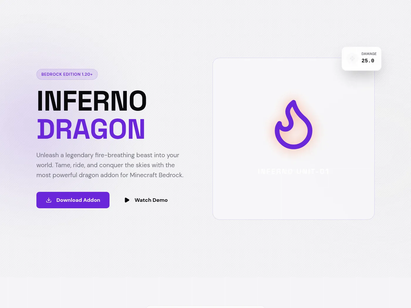 Inferno Dragon Addon