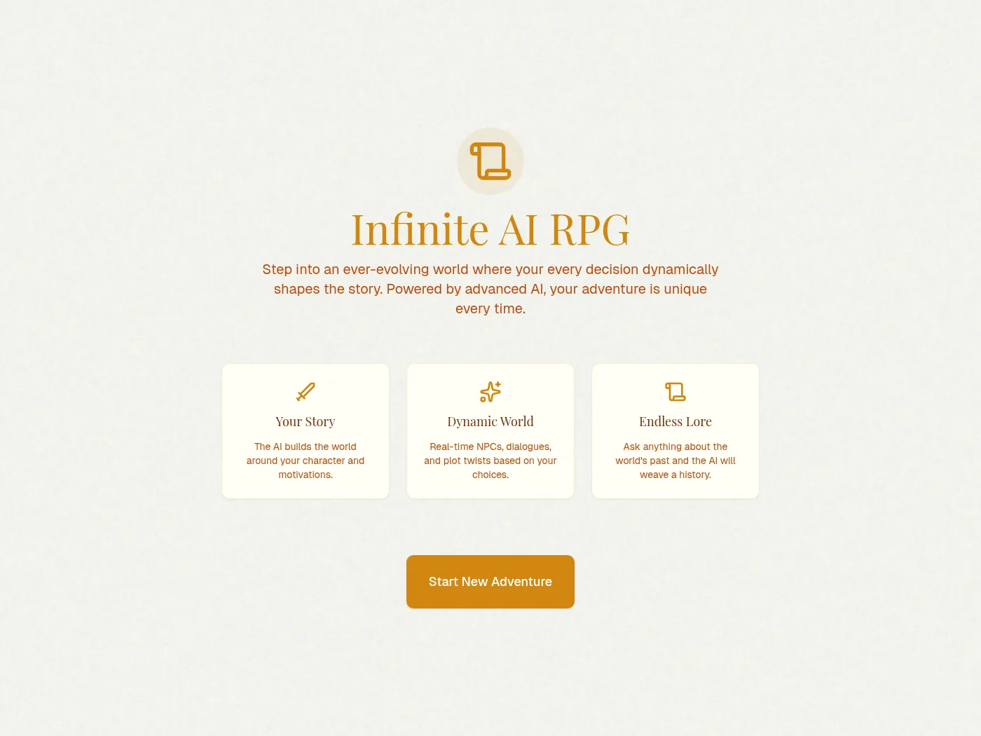 Infinite AI RPG