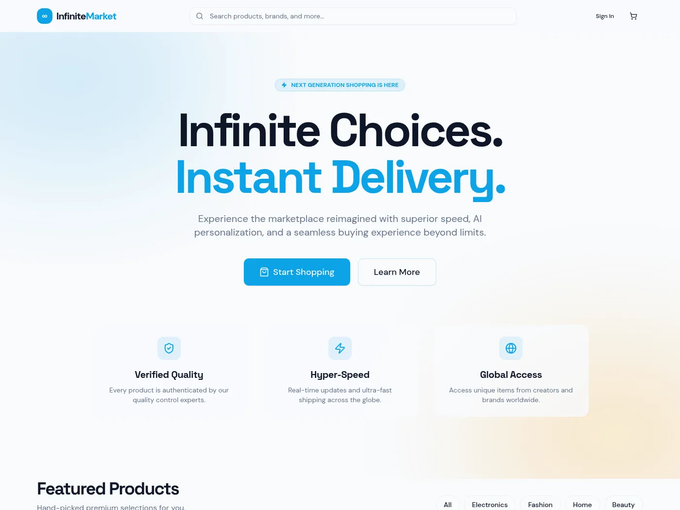 Infinite Marketplace