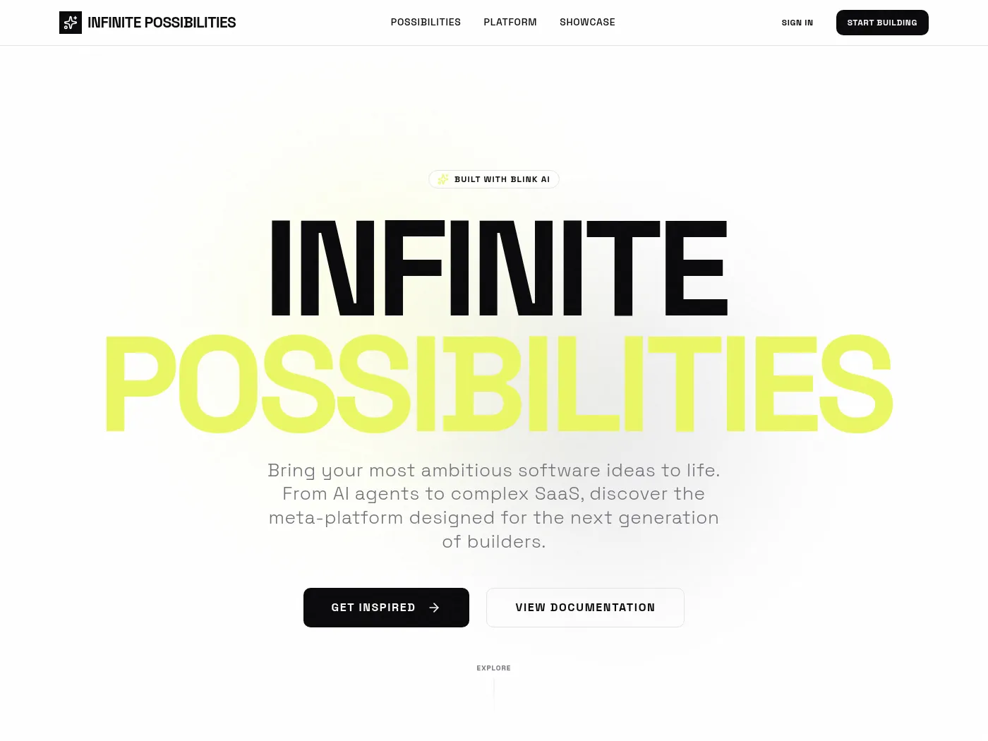 Infinite Possibilities