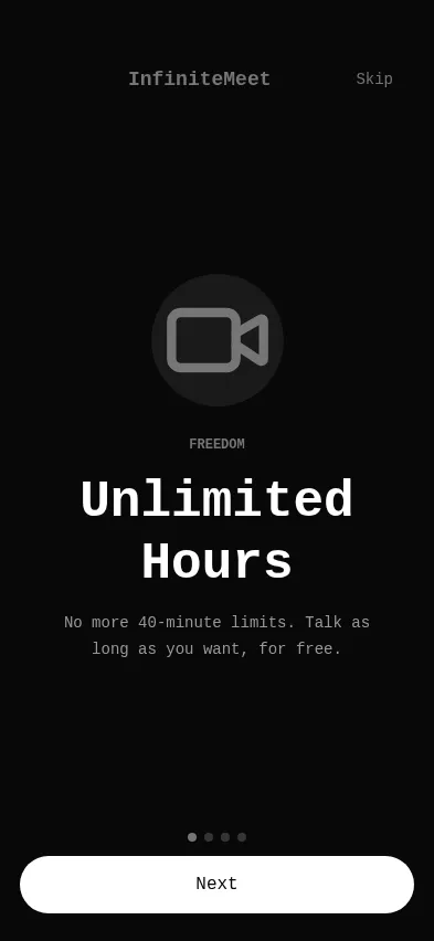 InfiniteMeet Video App