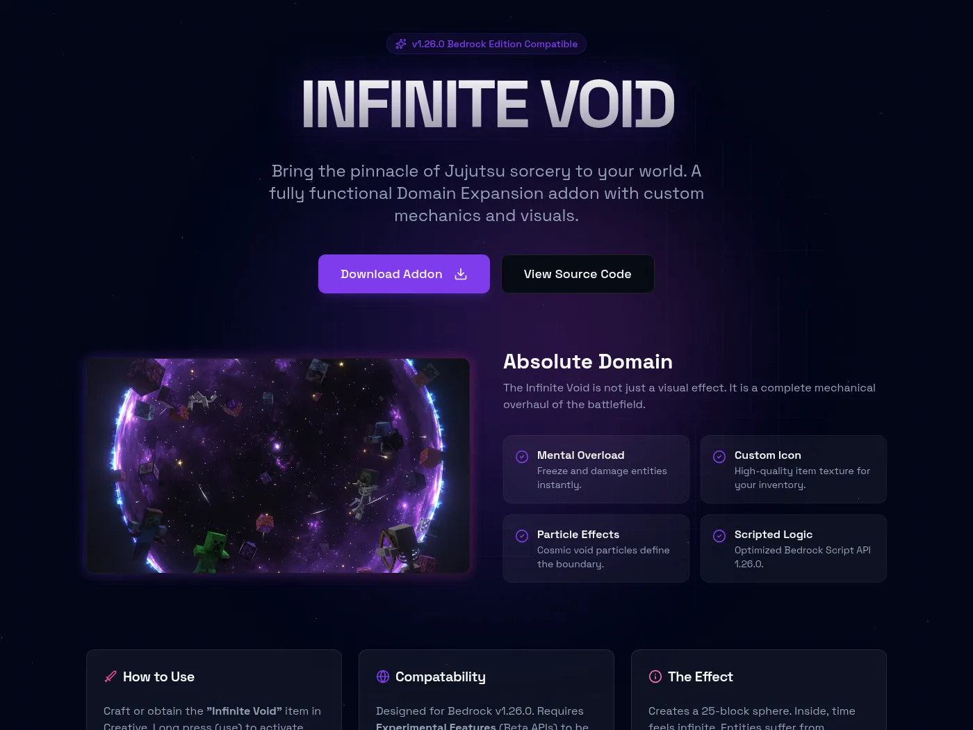 Infinite Void Addon