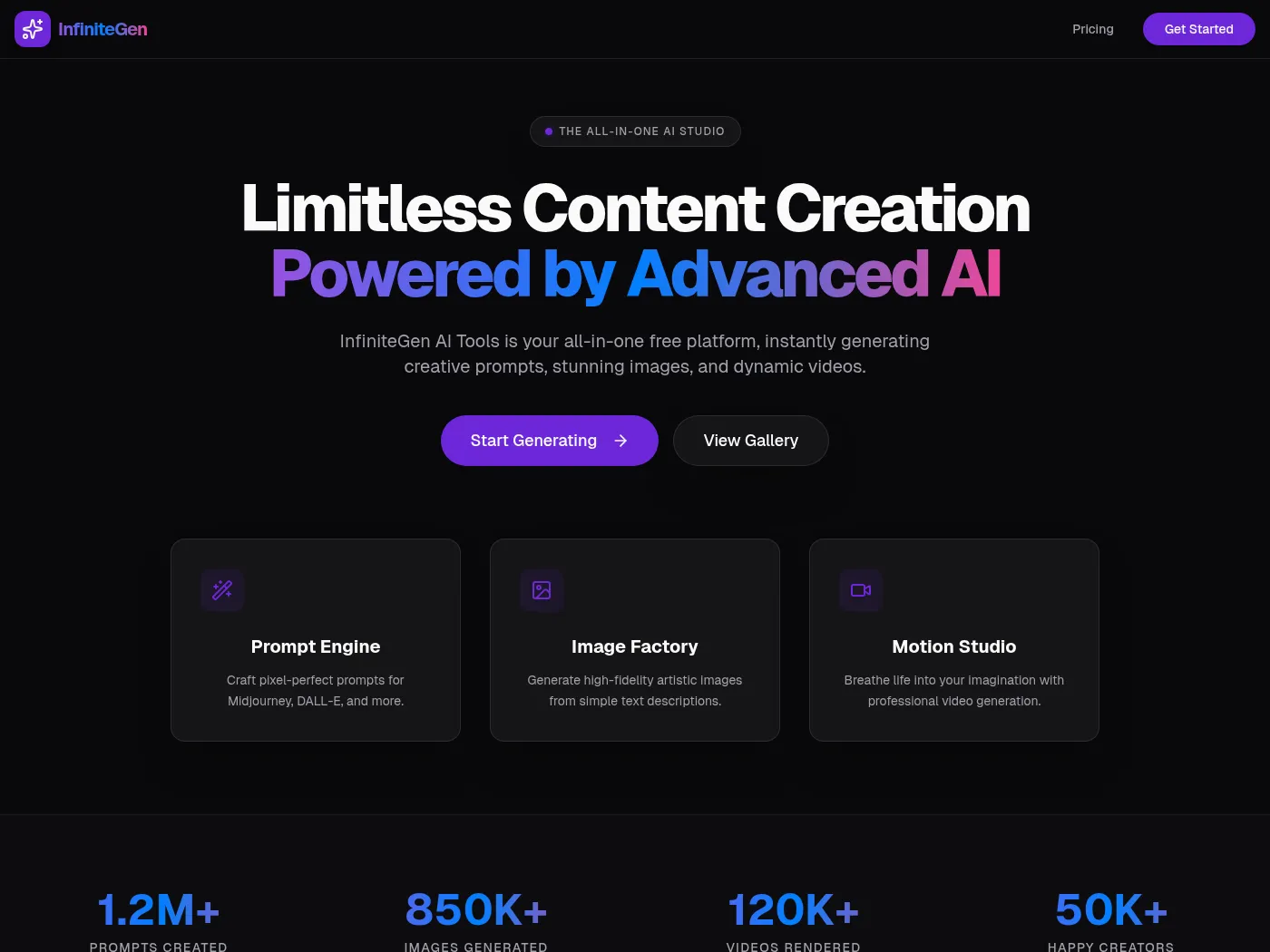 InfiniteGen AI Tools