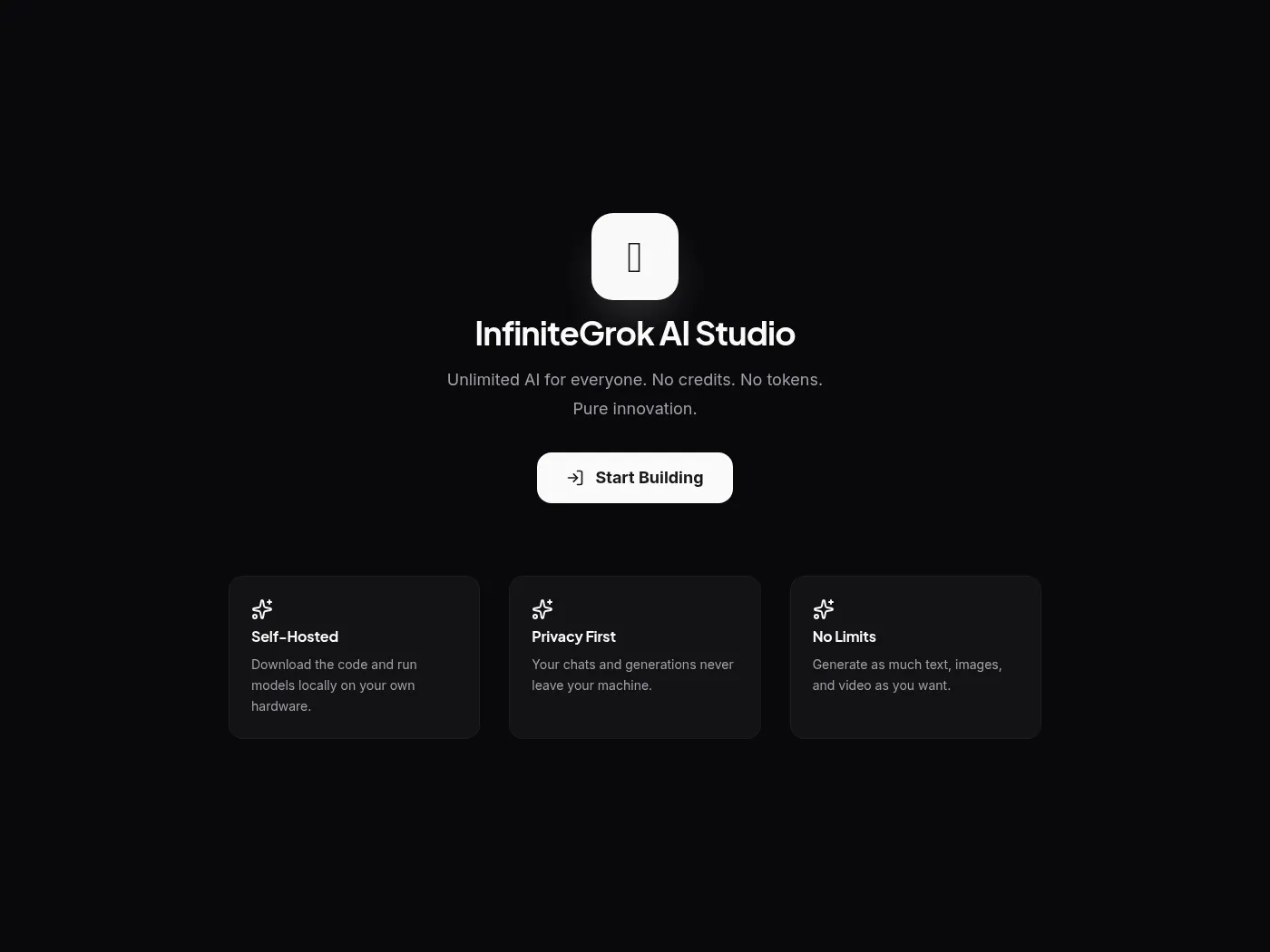 InfiniteGrok AI Studio