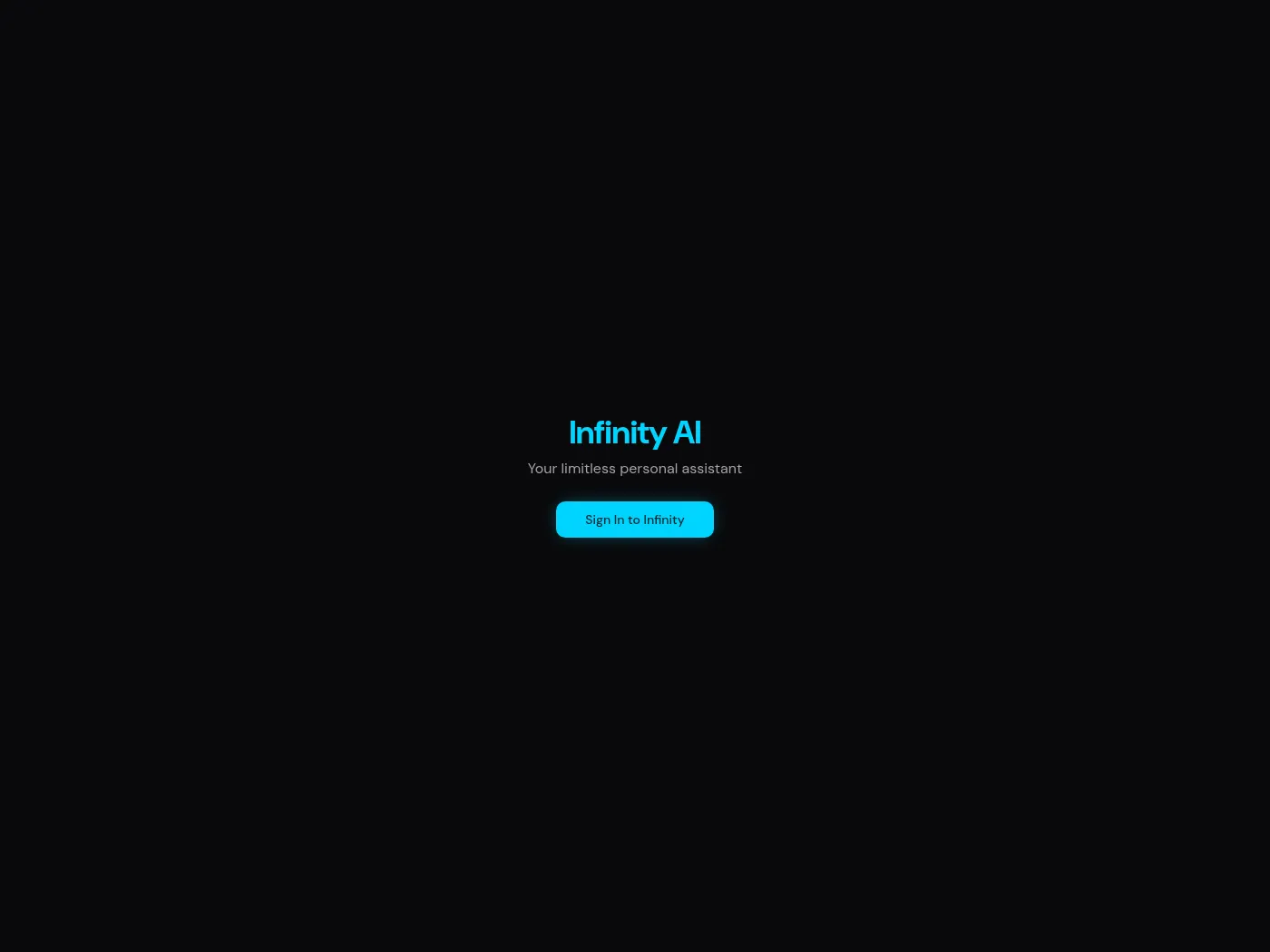 Infinity Personal AI App