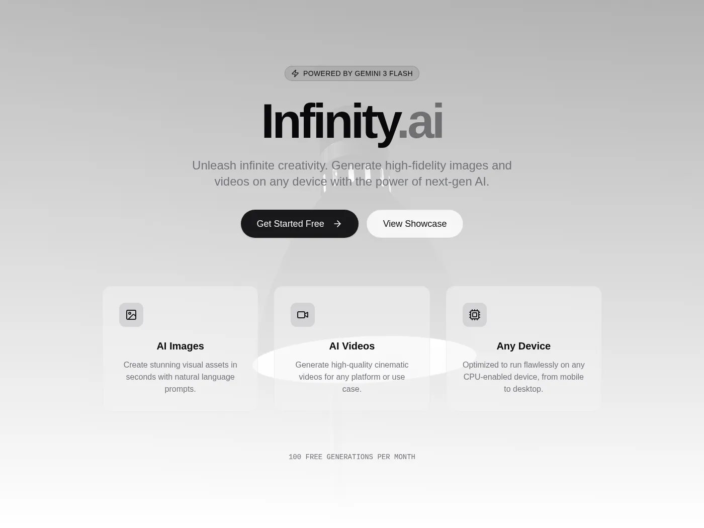 Infinity.ai Creator