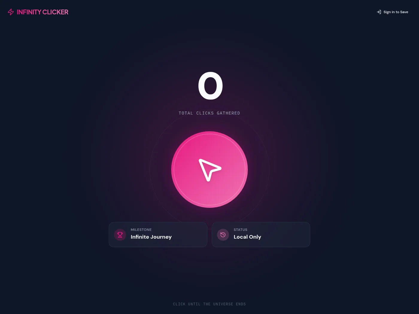 Infinity Clicker Game