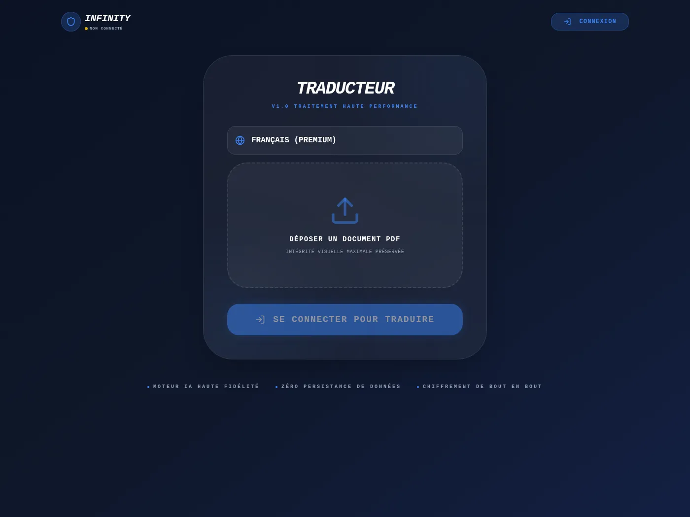 Infinity PDF Translator