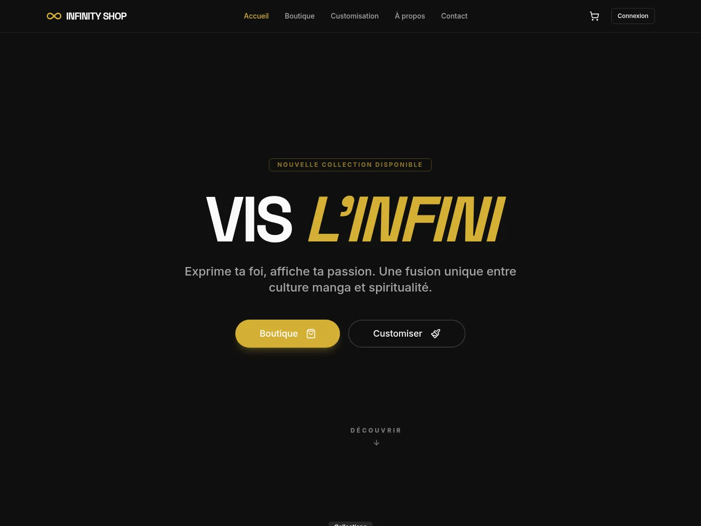 Infinity Shop Webstore