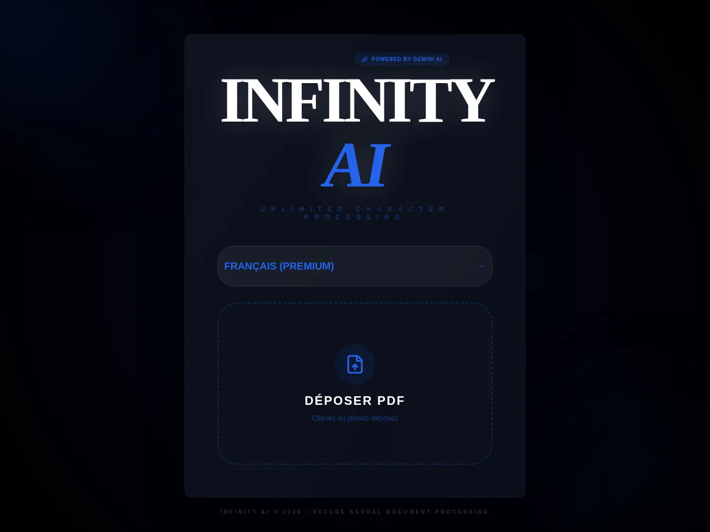 InfinityAI PDF Translator