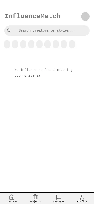 InfluenceMatch Marketplace