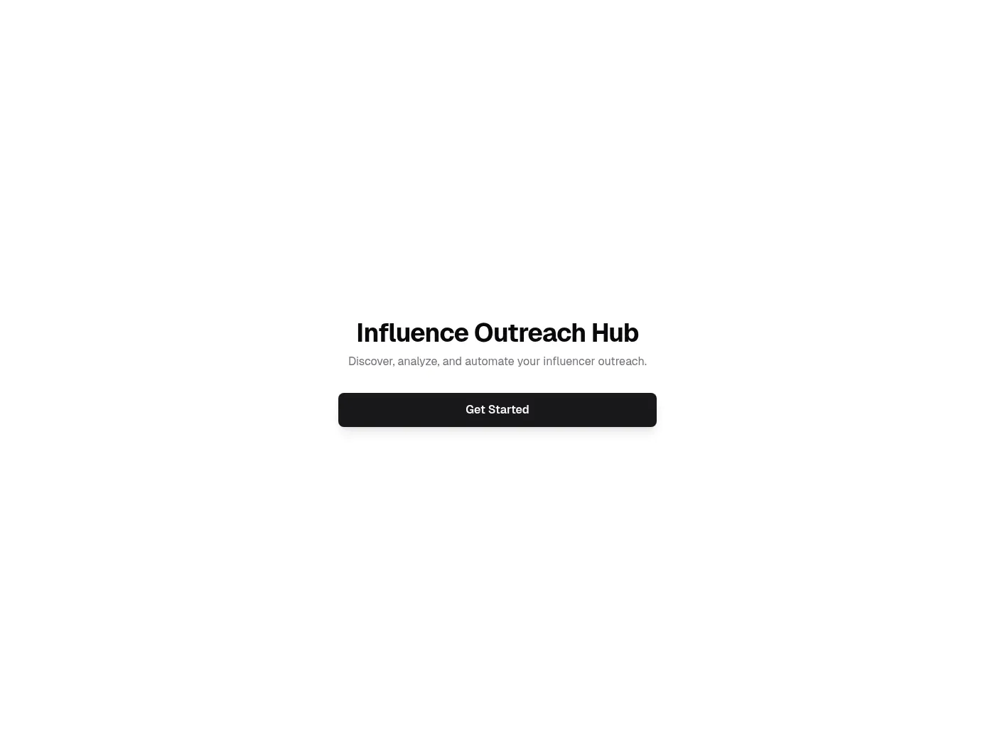 Influence Outreach Hub