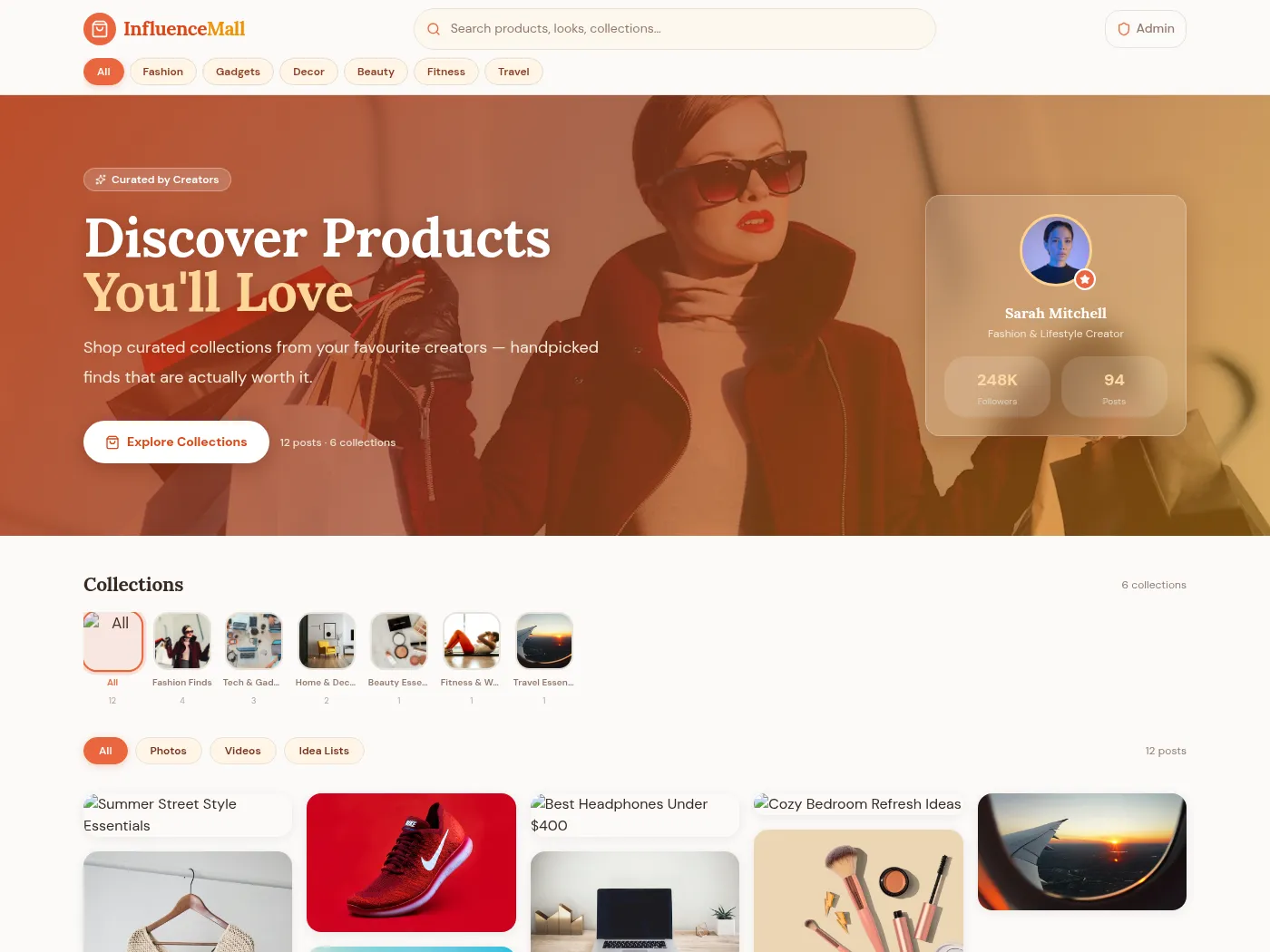 InfluenceMall Storefront
