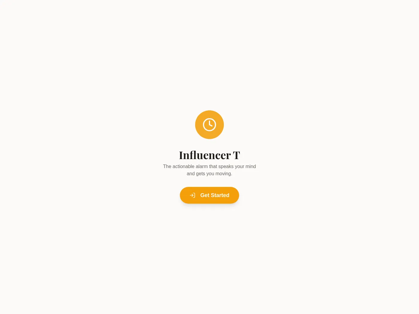 Influencer T Alarm